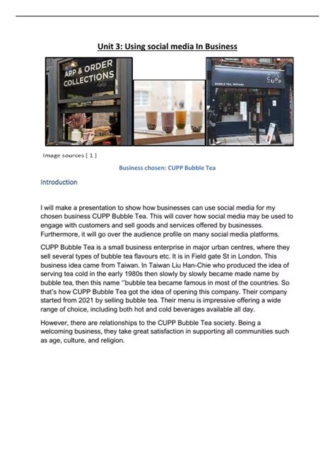 Unit 3 Using Social Media In Business Assignment 1 Distinction Achieved Unit 3 Using