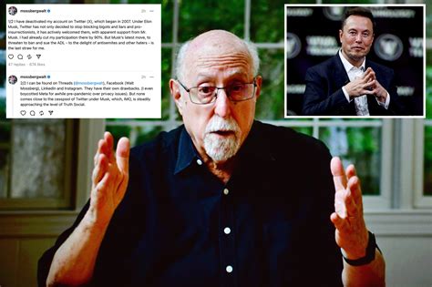 walt mossberg slams elon musk deactivates x account