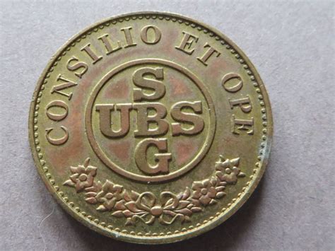 Jeton Ubs Sbg Consilio Et Ope S Uli Parsimonia Gebraucht In