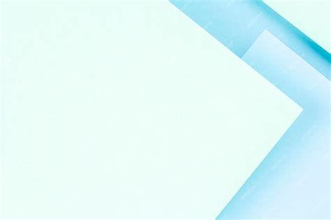 추상적인 컬러 종이 배경 기하학적 모양과 선은 파스텔 녹색과 밝은 파란색으로 프리미엄 사진