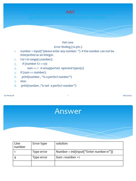 Python Aau Final Exam Answer Pdf Computer Programming Computer