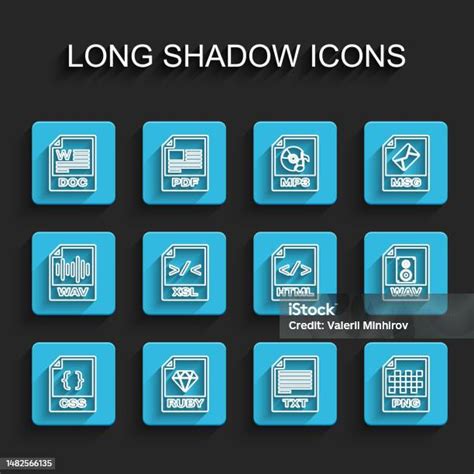 Setel Baris Dokumen File Css Ikon Ruby Doc Txt Png Xsl Wav Dan Html