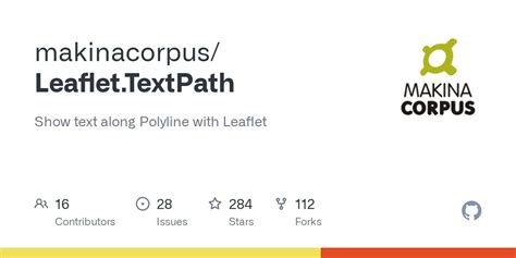 Github Makinacorpus Leaflet Textpath Show Text Along Polyline With