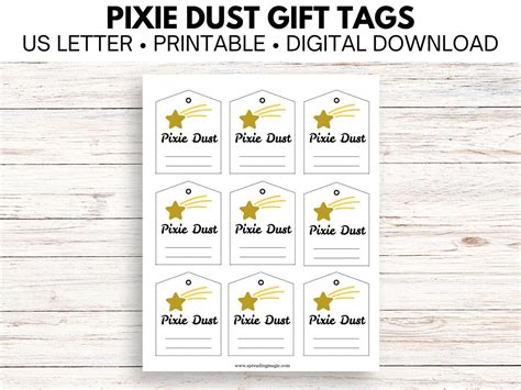 Pixie Dust Tags Pixie Dust Labels Pixie Dust Cards Pixie Dust T Tags Etsy