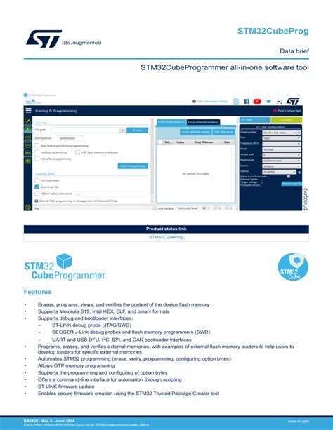 Stm32cubeprog All In One Stm32 Programmer Software Tool