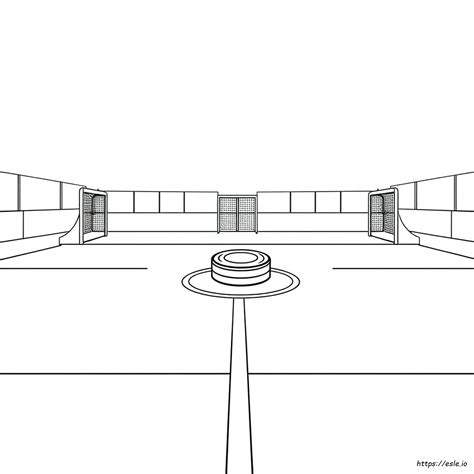 Hockey Rink Coloring Page