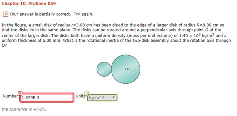 Solved In The Figure A Small Disk Of Radius R Cm Has Chegg
