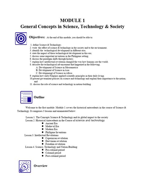 Sts Module Again Pdf Science Books