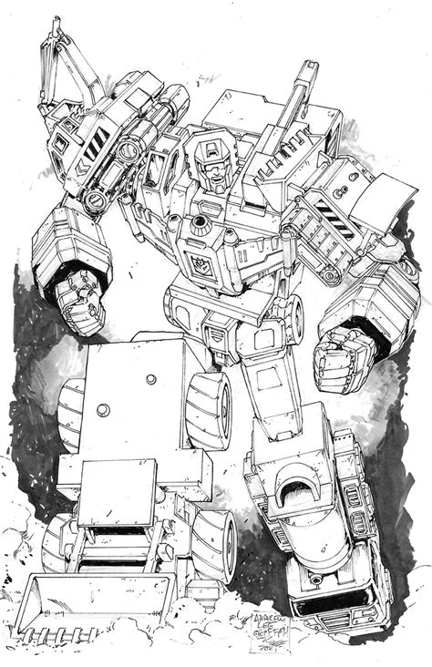 Transformers Coloring Pages Devastator Transformer