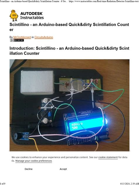 Scintillino An Arduino Based Quickanddirty Scintillation Counter 6 Steps With Pictures Scintillino An Arduino Based Quickanddirty Scintillation Counter 6 Steps With Pictures