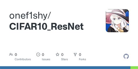 Github Onef1shycifar10resnet