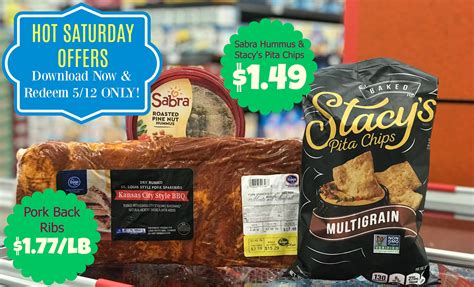 Today Only 177lb Pork Ribs And 149 Sabra Hummus And Stacys Pita