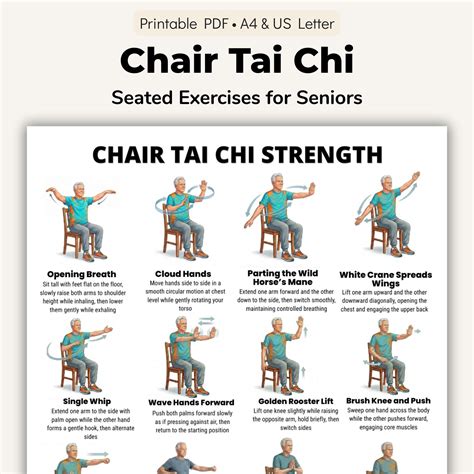 Chair Tai Chi Printable Chart Seated Tai Chi For Seniors Pdf Senior