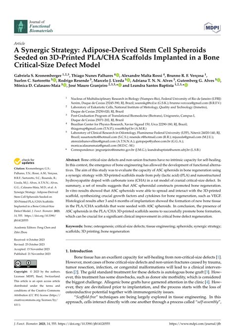 Pdf A Synergic Strategy Adipose Derived Stem Cell Spheroids Seeded