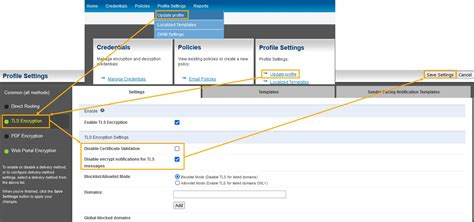 Setting Up Enforced Tls Via Policy Based Encryption