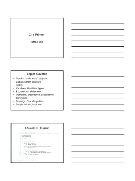 First Lesson C Pdf Computer Engineering Computer Programming