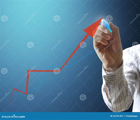 Man Drawing A Graph Stock Image Image Of Concepts Concentration 43701491
