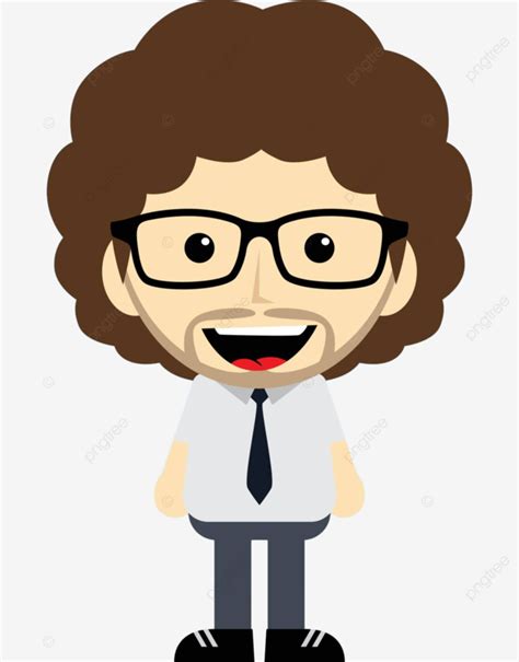 Geek Cartoon Nerd Character Art Character Drawn Vector Art Character Drawn Png And Vector