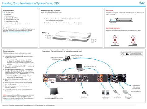 C 40 Codec Installation Manualzz
