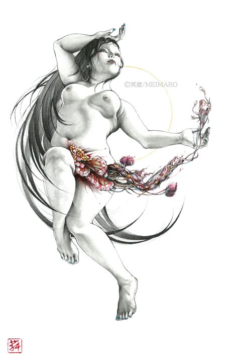 Rule 34 1girls Barefoot Black Hair Blood Blue Nails Breasts Commentary Request Completely Nude