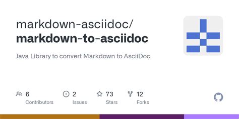 Github Markdown Asciidocmarkdown To Asciidoc Java Library To