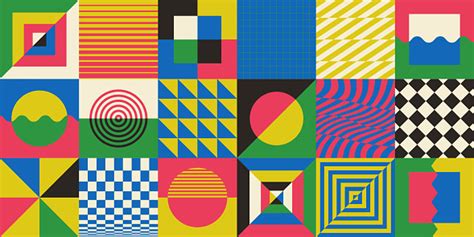 현대 추상 기하학적 패턴 배경 시원한 바우하우스 아트워크 포스트모던 그래픽 요소 0명에 대한 스톡 벡터 아트 및 기타 이미지 0명 Brutalism 기하 도형