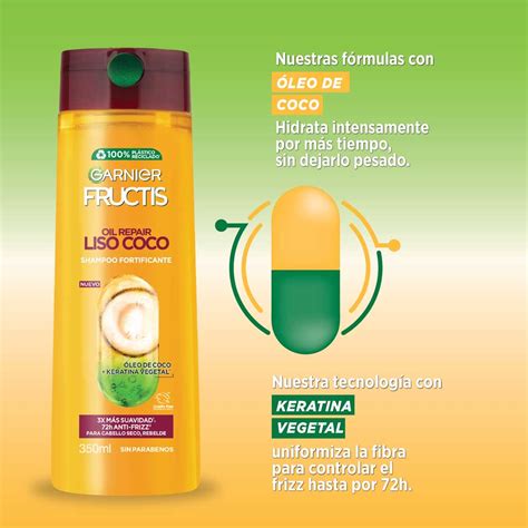Shampoo Fructis Liso Coco 200ml Jumbo