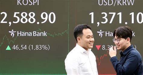 포토타임 금투세 폐지 급물살에 미소 짓는 코스피