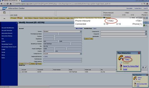 SAP CRM Integration Technical Reference Screen Pop