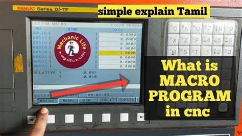 What Is Macro Program In Cnc Machine Power Cut Program In Machine Cnc Machine