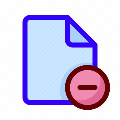 Delete Document File Remove Icon