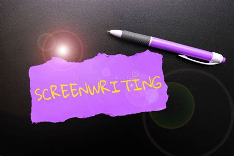 Text Showing Inspiration Screenwriting Concept Meaning The Art And Craft Of Writing Scripts For
