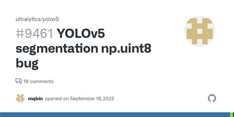 yolov5 segmentation np uint8 bug · issue 9461 · ultralytics yolov5