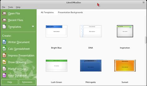 Libreoffice Template Center