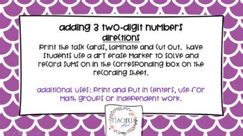 Adding Two Digit Numbers Without Regrouping By The Teachers Place