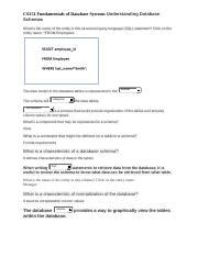CS251 Fundamentals Of Database Systems Understanding Database Schemas Docx CS251 Fundamentals