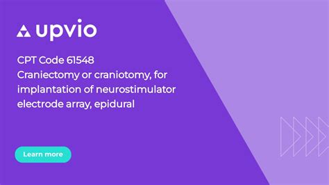 Cpt Code 61548 Craniectomy Or Craniotomy For Implantation Of Neurostimulator Electrode Array