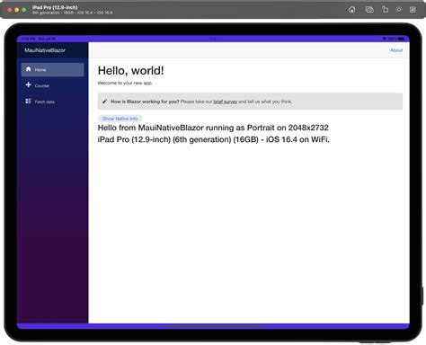 going native with blazor