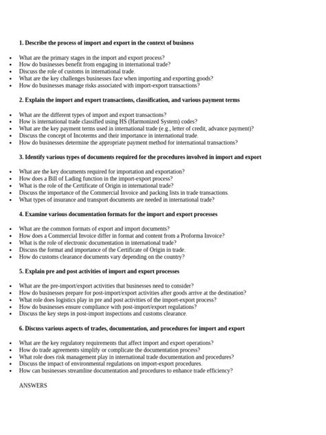 Ib Notes Pdf Letter Of Credit Exports