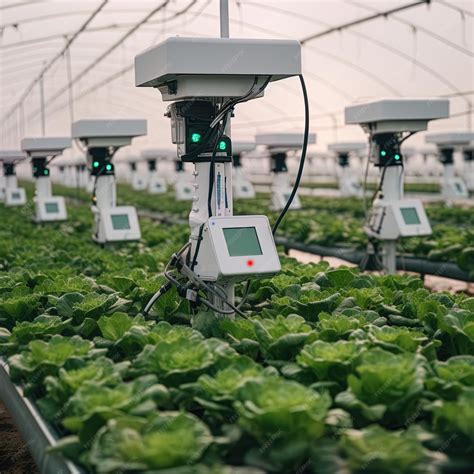 Premium Photo Aipowered Precision Farming System Uses Artificial