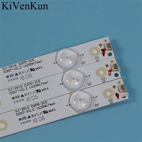 7 lampen 620 mm Led hintergrundbeleuchtung Streifen Für LG 32LJ590U ...
