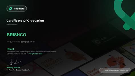 My Certification In Reactjs From Prepinsta A Journey To Becoming A