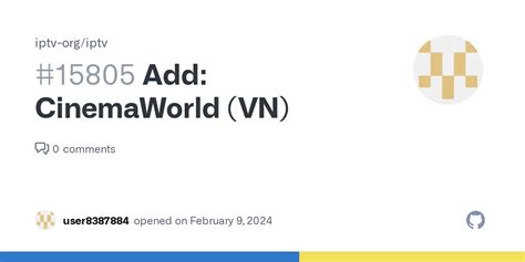 Add CinemaWorld VN Issue 15805 Iptv Org Iptv GitHub