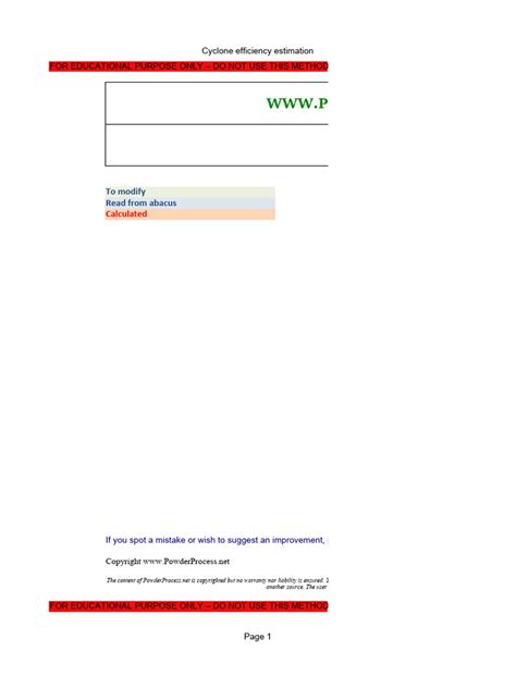 Cyclone Efficiency Estimation Download Free Pdf Gases Chemical