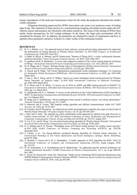 a novel bio inspired routing algorithm based on aco for wsns pdf