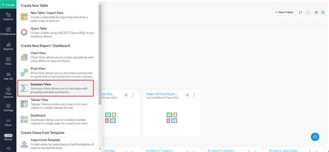 Creating Summary Views Analytics Plus Cloud