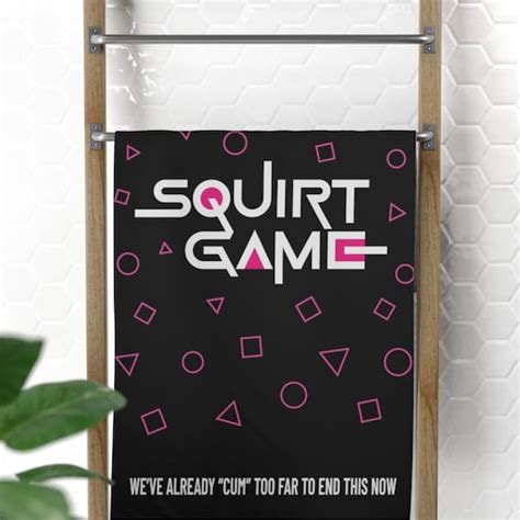 Squirt Game X Towel Squid Game Fun Sex Gift For Her Etsy