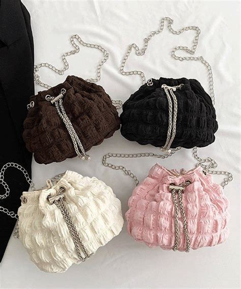 당일발송🚀 퀄팅 미니 복조리 체인 크로스백 구름백 패딩가방 에이블리