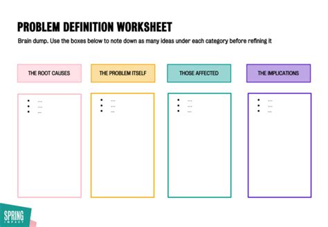 EXERCISE TEMPLATE Spring Impact