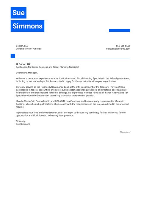 Cover Letter Examples Government At James Reis Blog